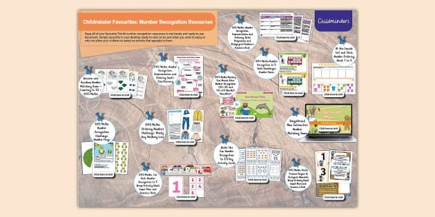 Childminder Favourites: Number Recognition Resources