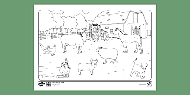 Disegni Da Colorare Per La Scuola Materna Animali Della Fattoria