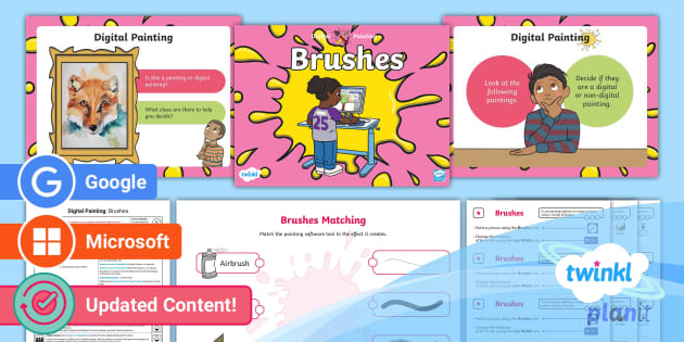 Computing: Digital Painting: Brushes Year 1 Lesson 1