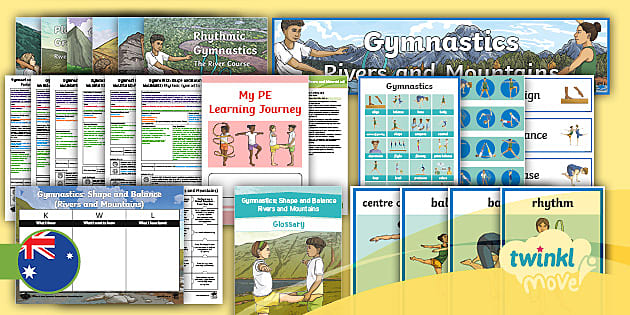 Move PE Year 6 Gymnastics: Shape and Balance (Rivers and Mountains ...