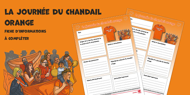Fiche d'informations : La journée du chandail orange