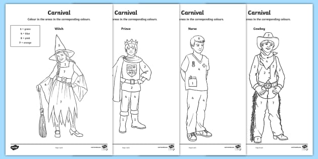 Dressing Up Colour By Number Teacher Made Twinkl