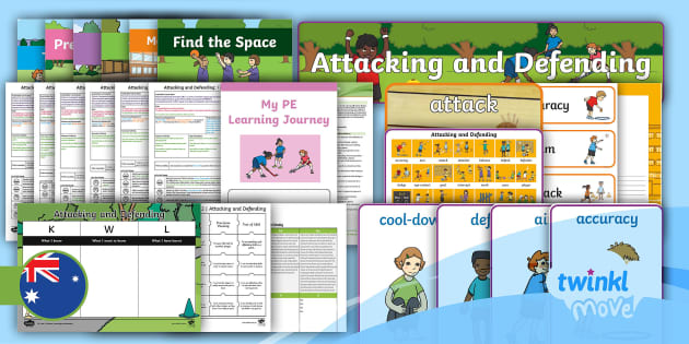 Move PE Year 2 Attacking and Defending Unit Pack - Twinkl