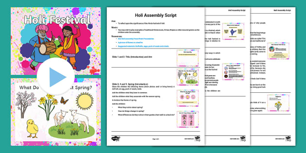 Holi KS1 Assembly Pack - Twinkl - KS1 (teacher made)