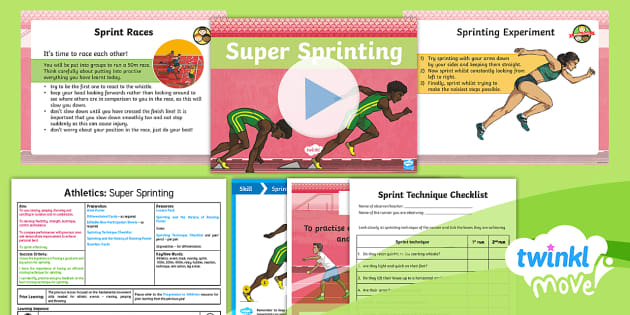 Twinkl Move PE -Year 3 Athletics Lesson 2 - Super Sprinting