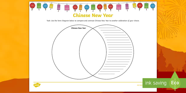 * NEW * Chinese New Year Venn Diagram Activity Sheet