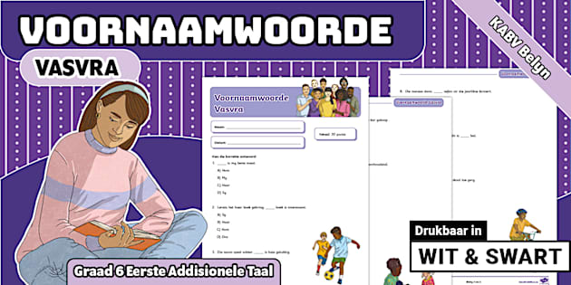 Graad 6 Eerste Addisionele Taal - Kwartaal 1 - Voornaamwoorde - Vasvra ...