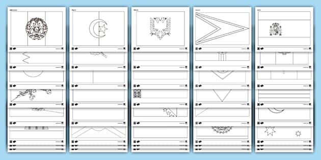 United Nations Coloring: Flags of Member States Pack | Grades 2 - 6 ...