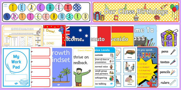 Free English Posters For Teachers - Classroom Set Up Pack