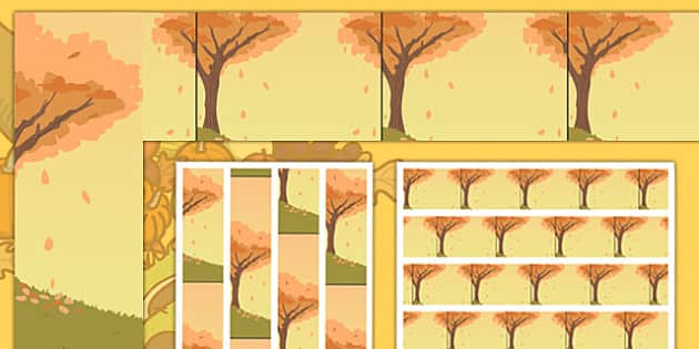 Autumn Season Display Borders - Twinkl