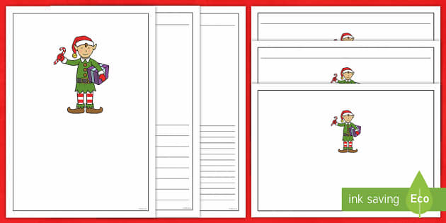 Christmas Celebration Letter Writing Frames