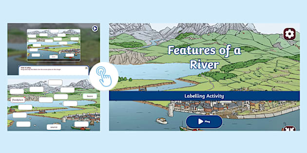 Features of a River Interactive Labelling Activity