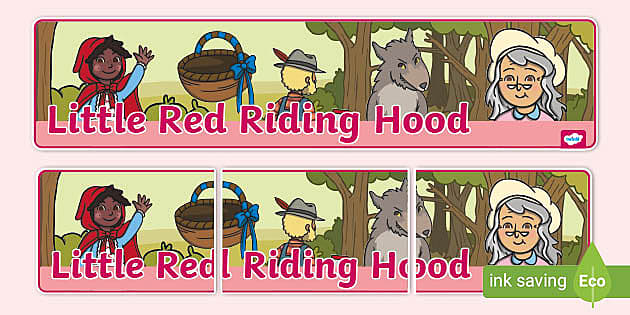 * NEW * Little Red Riding Hood Display Banner (teacher made)