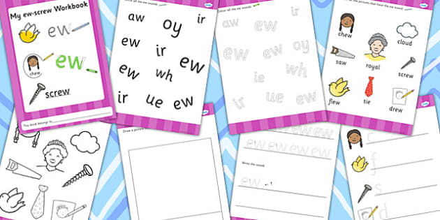 Phase 5 ew screw Grapheme Workbook