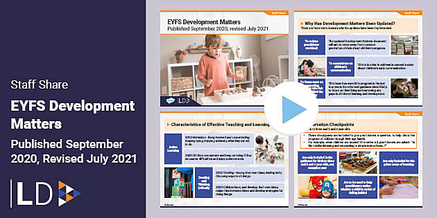 Staff Share: EYFS Development Matters Update 2020 - Twinkl