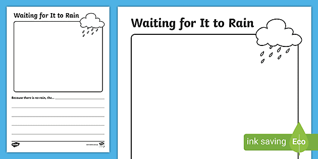 Waiting for It to Rain Worksheet (Teacher-Made) - Twinkl