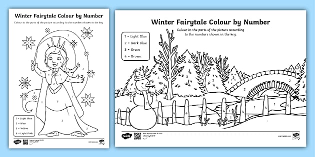 Color Counts Color By Number Book Fairy Tales From Fairy Color By