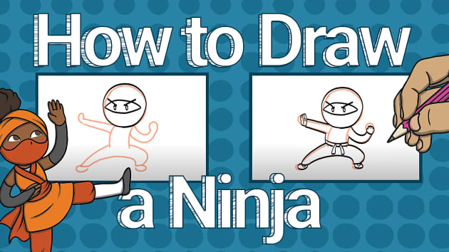 How to Draw a Ninja | Twinkl Kid's TV (creat de profesori)