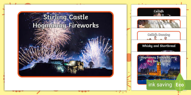 Scotland Hogmanay Traditions Photo Display Pack - Twinkl