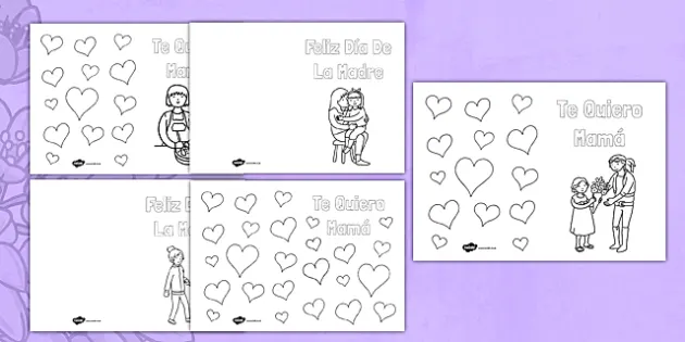 Feliz Dia De La Madre En Español Para Colorear
