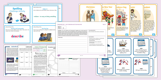 Weeks 3-4 Integrated Unit: Let’s Celebrate and Commemorate