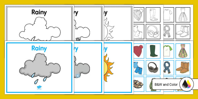 Weather and Clothes Sorting Worksheet for Kids | Twinkl USA