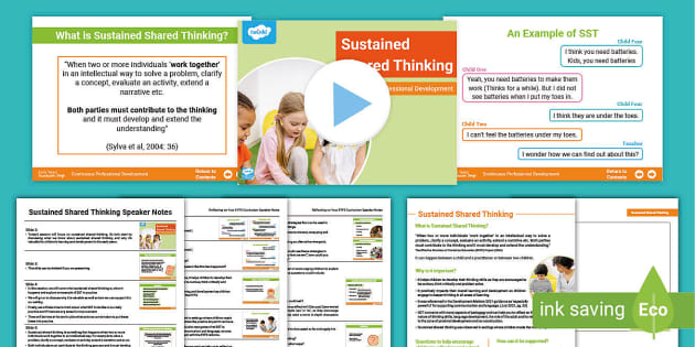 Exploring sustained shared thinking in the early years.