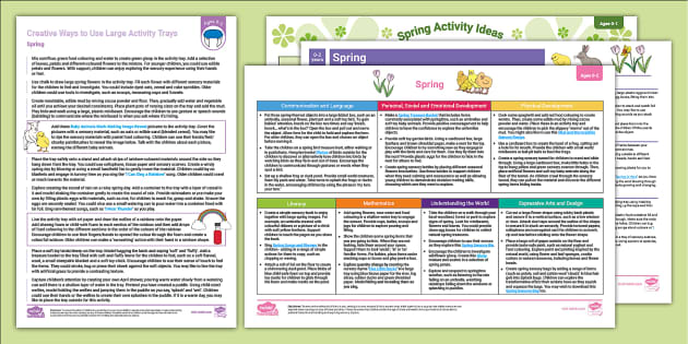 Spring Activities for Babies in Early Years (Ages 0-1)