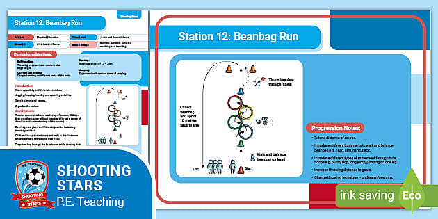FREE! - PE Station 12 Junior Infants/Senior Infants - Twinkl