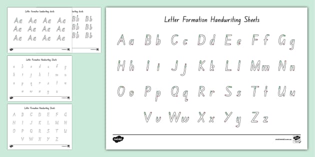 ABCD Writing Worksheet | Letter Formation Alphabet Activity