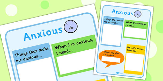 Anxious Chart (teacher made) - Twinkl