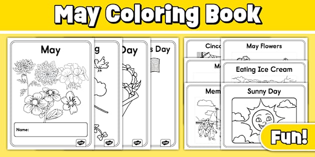 May Coloring Book | Coloring Pages