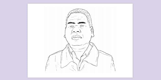 Geoffrey Gurrumul Yunupingu Colouring Sheet Colouring Sheet | Colouring ...