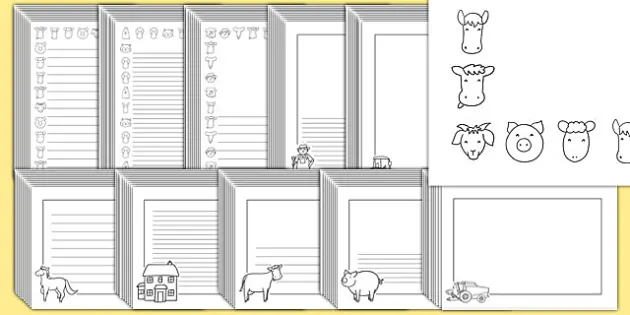 Black And White Page Borders For Kids