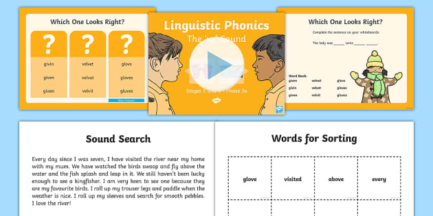 Northern Ireland Linguistic Phonics Stage 5 and 6 Phase 3a, 've' Sound