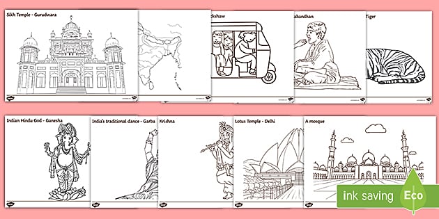 Colouring India - India and its people (teacher made)