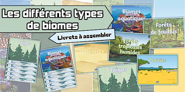 Pack de livrets : Les différents types de biomes