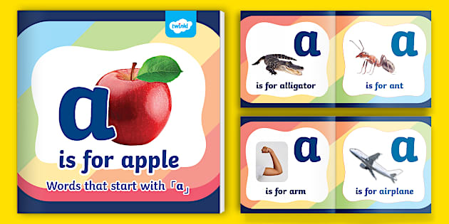 Alphabet Early Reader eBook- a is for apple (Teacher-Made)