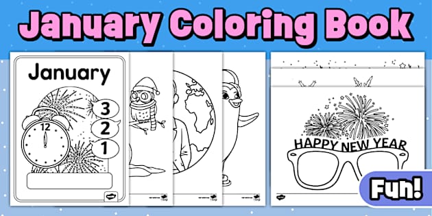 January Coloring Book | Coloring Pages