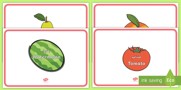 Fruit Words on Fruit Display Posters (teacher made) - Twinkl