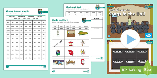 Level 6 Week 17 Lesson 2 - ‘a’ and 'al' saying /or/
