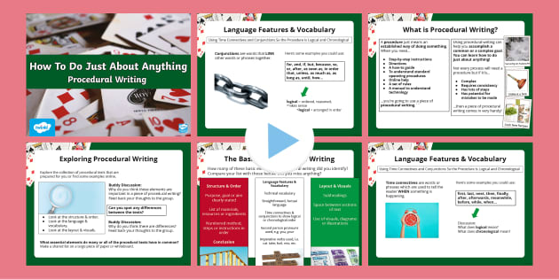 How To Do Just About Anything - Level 4 Procedural Writing Powerpoint