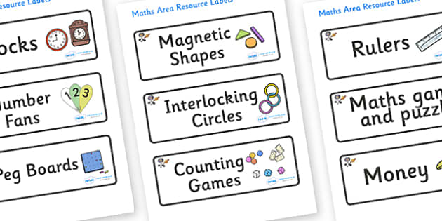 FREE! - Space Themed Editable Maths Area Resource Labels