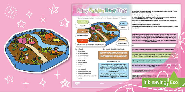 Fairy Garden Busy Tray (teacher made) - Twinkl