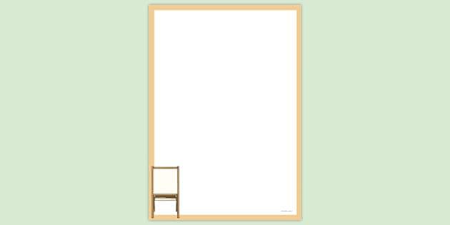 FREE! - Simple Blank Drawing Board Page Border | Page Borders