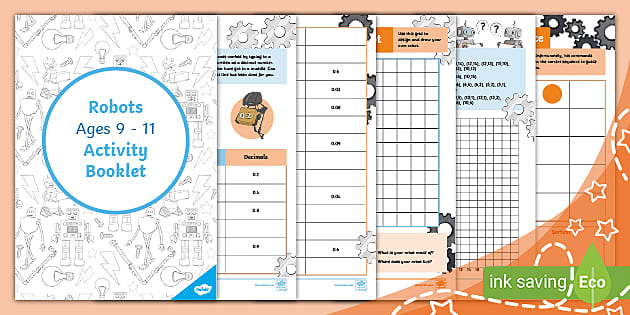 Robots Activity Booklet (Ages 9 - 11) (Hecho por educadores)