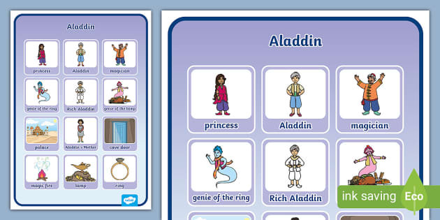 Aladdin Vocabulary Poster (teacher made) - Twinkl