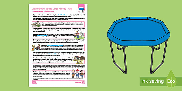 Three Little Pigs Activity Tray Ideas (New EYFS 2021)