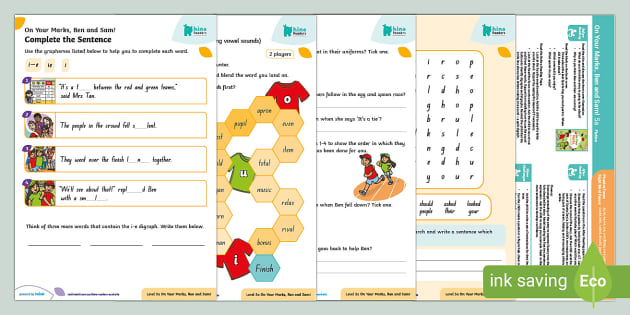 Level 5a On Your Marks, Ben and Sam! Guided Reading Pack