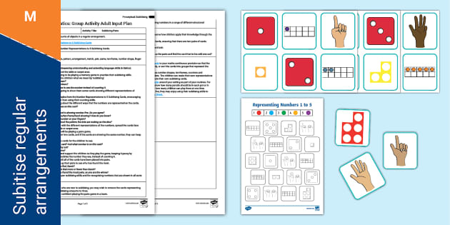 EYFS Maths Subitising Pairs Group Activity Plan & Resources